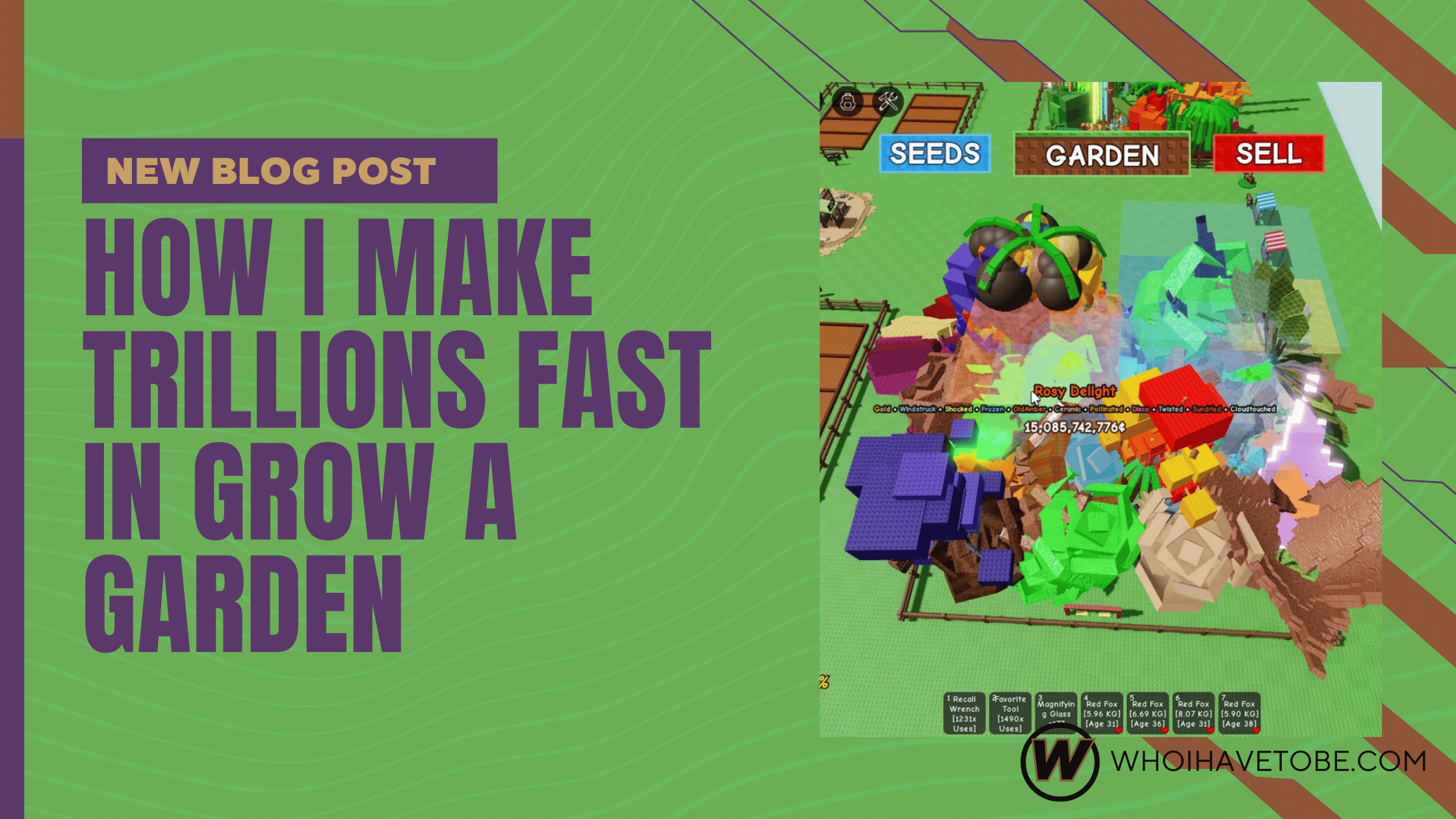How To Make Trillions Fast in Grow a Garden - Whoihavetobe